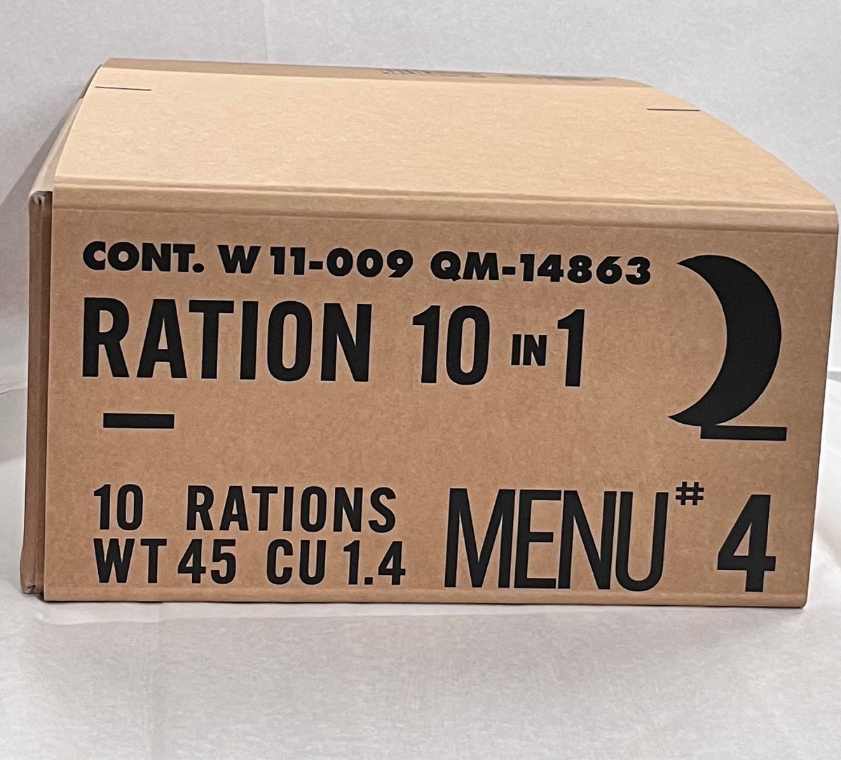 10 in 1 Main Carton with Outer Sleeve Menu #4| Frontline Rations
