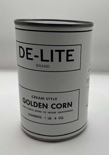 De-Lite Golden Corn Creamed Style Label| Frontline Rations