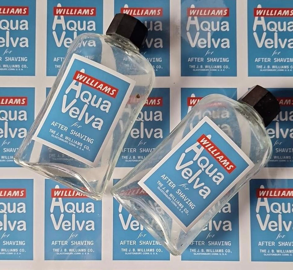 WW2 Aqua Velva After Shave Bottle Label| Frontline Rations