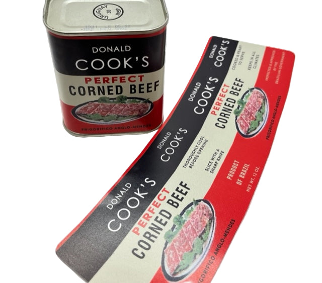 Donald Cook Corned Beef Label| Frontline Rations