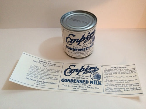Empire Brand Condensed Milk Can Label| Frontline Rations
