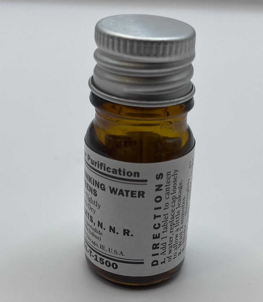 Halazone Bottle 50 Tablets (10 in 1 Ration)| Frontline Rations