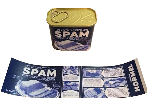 Hormel Spam Can Label| Frontline Rations