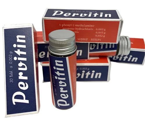 WW2 German Pervitin Box and Bottle Set| Frontline Rations