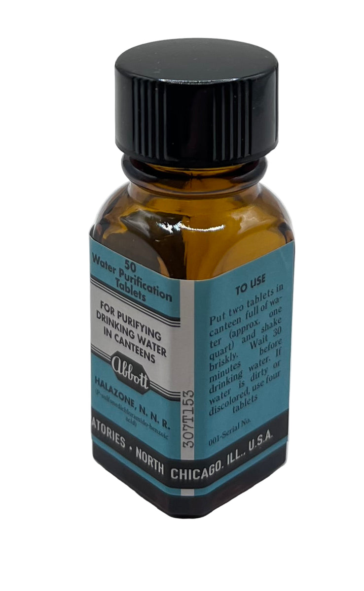 Halazone Bottle 50 Tablets (10 in 1 Ration)| Frontline Rations